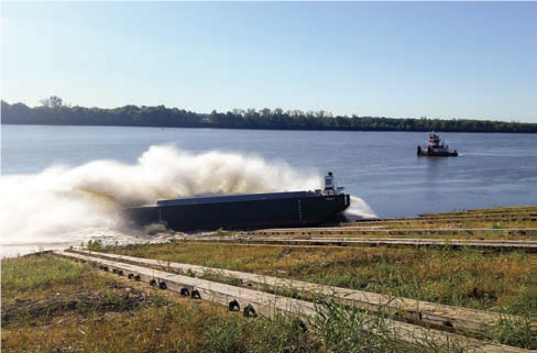 Corn Island Builds Dump Scows And Dredge Tender - The Waterways Journal